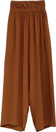 BASERANGE Tin elasticated trousers - Braun