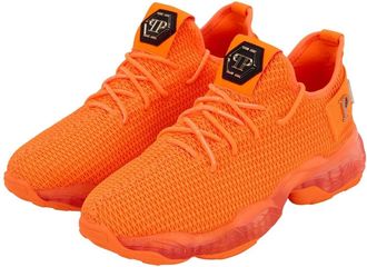 Philipp Plein Low-Top Sneaker - L&auml;ufer $Hock - Gr. 41 (EU) - in Orange - f&uuml;r Damen