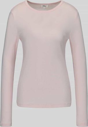 s.Oliver Red Label Langarmshirt mit abgerundetem Saum