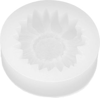 CHICIRIS Sonnenblumen-Form, Silikon-Form-Schokoladen-Formen für Küche für Bäckerei-Haus(Weiß ohne Löcher)