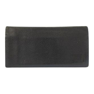 Burberry Pre-owned Vintage Black Leather Long Wallet - Homme - Pre-owned - Noir - Taille: ONE Size
