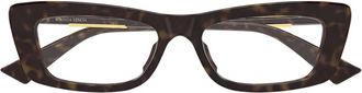 Bottega Veneta Femme, Accessoires, Brun, Taille: 52 MM Oversized Cat-eye Optical Frame
