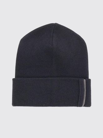 Brunello Cucinelli Beanie aus reinem Kaschmir von mit Umschlag und Monili-Verzierung