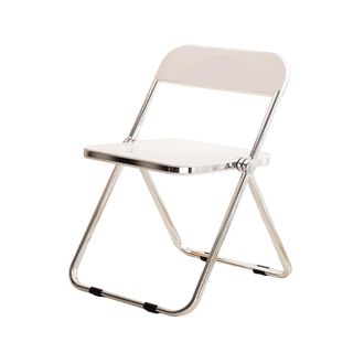 Generic Klappstuhl Camping Leicht Klein Faltbar Hoher Belastbarkeit Klappst&uuml;hle Garten mit Lehne Keine Montage Erforderlich f&uuml;r Partys Hochzeiten Picknick(Whi