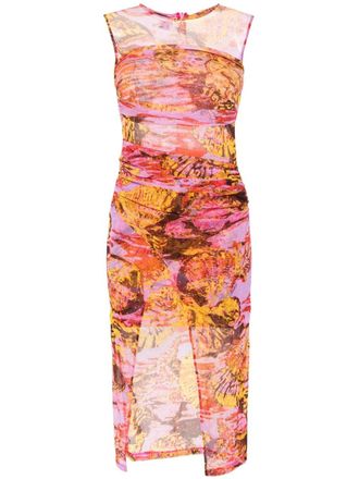 Pinko robe-chemise &agrave; imprim&eacute; graphique - Rose