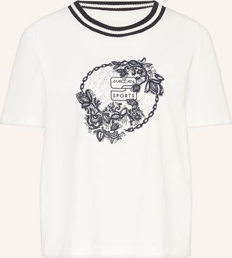 Marc Cain T-Shirt Mit Schmucksteinen weiss