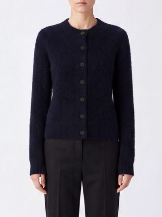 Lisa Yang Cardigan &agrave; col rond en pur cachemire avec boutons