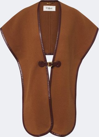 Chlo&eacute; Chlo&eacute; Schal aus einem Wollgemisch mit Leder