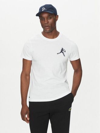 Lacoste Set T-Shirt und Cap TH1044 Wei&szlig; Regular Fit