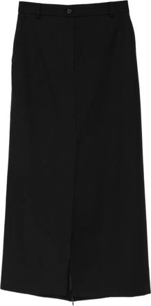 Frenken Triple Pants Rock mit Schlitz - Schwarz