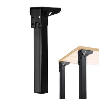 Generic Klappbare Tischbeine - verstellbare Bänder aus Karbonstahl, 35 cm, zusammenklappbar, schwere Servierbasis, kratzfeste Teile, selbstverriegelnd, Ersatz