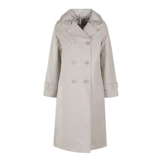 Duno Zweireihiger Mantel - - Coats - Damen - Grau - L