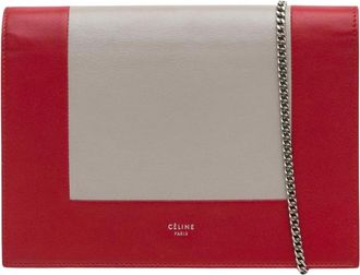Celine Pre-owned The Frame Leather Wallet on Chain - Femme - Pre-owned - Multicolore - Taille: ONE Size