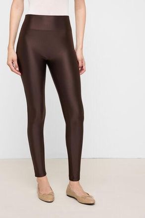 Calzedonia Supergl&auml;nzende Satinierte Leggings Braun