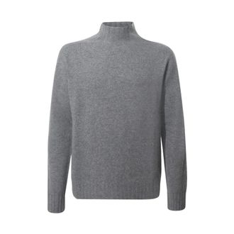 Alpha Studio Pullover mit Stehkragen - - Knitwear - Herren - Grau - M