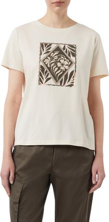 Comma Jersey-T-Shirt mit Artwork