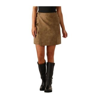 Envii Kamel Midi Rock f&uuml;r Frauen - - Skirts - Damen - Braun - XS