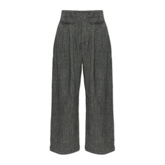 R13 Wollhose mit weitem Bein - - Trousers - Damen - Schwarzk - W25