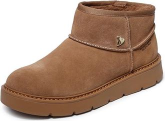 Skechers Keepsakes Mini bottes de neige confortables mains libres pour femme, châtaigne, 35 EU