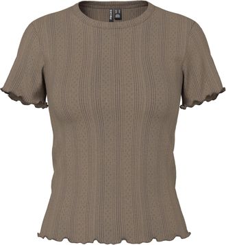 Pieces Female T-Shirt PCMARIE Pointelle