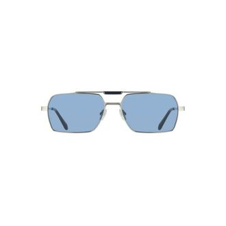 Ferragamo Rechteckige Sonnenbrille - - Accessories - Herren - Blau - 61 MM