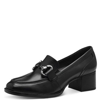 Tamaris Comfort Damen Trotteur aus Leder mit Blockabsatz, Schwarz (Black), 40 EU