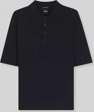 HUGO BOSS Regular Fit Poloshirt aus reiner Schurwolle Modell FIDENKA