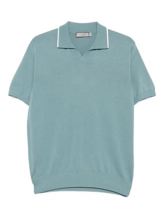 Canali t-shirt en coton - Bleu
