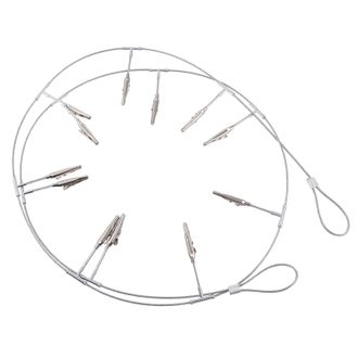 NUOBESTY Schicke Lange Ketten Fotoclips aus Metall zum Aufh&auml;ngen Wanddekoration mit Langlebigen Clips f&uuml;r Fotos Notizen und Papier Kreative Kettenclips f&uuml;r Zuh