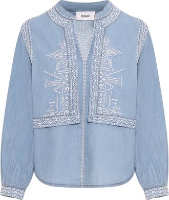 BA&SH Femme, Blouses et Chemises, Bleu, Taille: 42 FR Blouse Laura