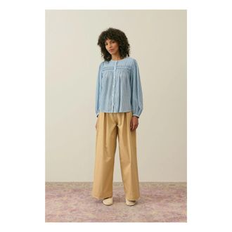 Louise Misha Blouse Jally Fines Rayures Coton Bio - Collection Femme Louise Misha