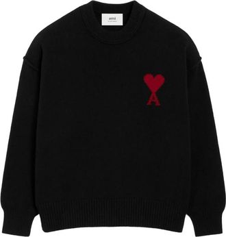 Ami Ami De Coeur Crew-neck Wool Sweater