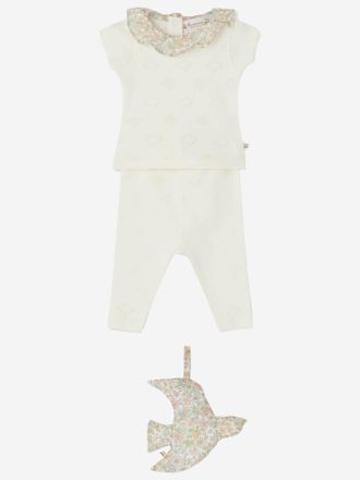 BONPOINT Girls Two-Piece Daisie Cotton Gift Set Multicolour Babywear