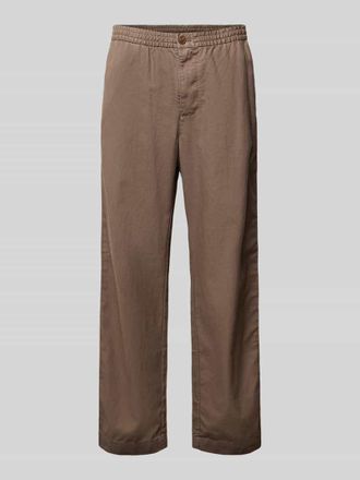 GAP Leinenhose mit elastischem Bund und Eingrifftaschen