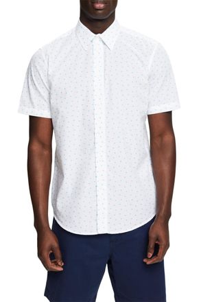 Esprit Herren 044ee2f321 Hemd, 100/White, Large