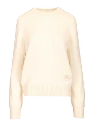 Burberry Pull Col Rond - Beige