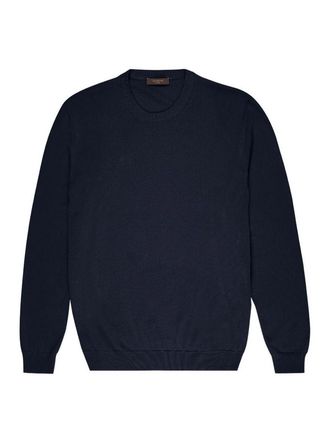 Zanone Rundhalspullover - Blau