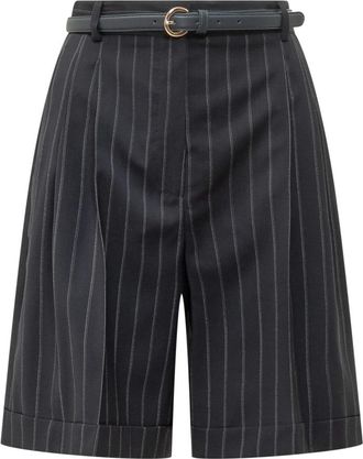Max Mara Femme, Shorts, Bleu, Taille: 34 FR High Waist Long Shorts