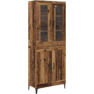 vidaXL Highboard Altholz 69,5 x 34 x 180 cm Holzwerkstoff vidaXL