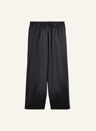 Yohji Yamamoto Y-3 3-Streifen Trainingshose, Satin, Farbverlauf schwarz