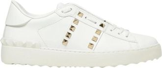 Valentino Garavani Femme, Chaussures, Blanc, Taille: 41 EU Chaussures avec d&eacute;tails clout&eacute;s et fermeture &agrave; lacets pour un style quotidien