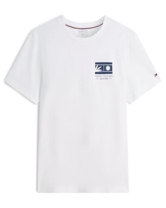 Tommy Hilfiger T-Shirt aus Baumwolle mit Label-Print, Regular Fit in