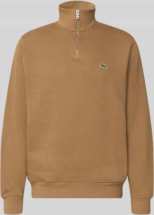Lacoste Regular Fit Troyer aus reiner Baumwolle