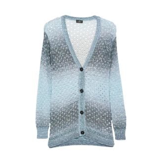 Etro Strickjacke mit Pailletten-Applikation - - Knitwear - Damen - Blau - M