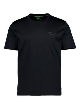 HUGO BOSS Herren T-Shirt schwarz Baumwolle