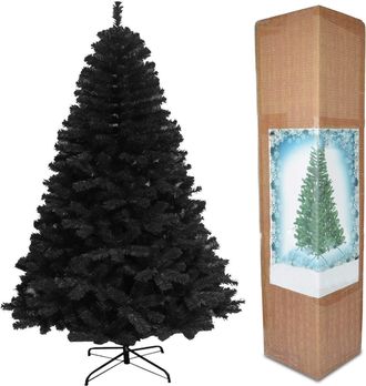 Shatchi K&uuml;nstlicher Weihnachtsbaum, 180 cm, Schwarz