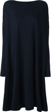 Daniela Gregis Femme, Robes, Bleu, Taille: ONE Size Boat Neck Ruched Dress