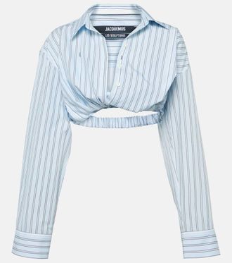 Jacquemus Cropped-Bluse La Chemise Bahia Courte aus Baumwolle