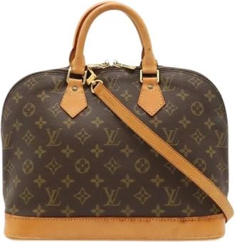Louis Vuitton Sac &agrave; main vintage en toile Pre-owned - Femme - Pre-owned - Brun - Taille: ONE Size