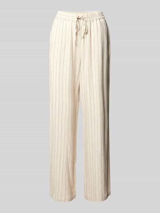 Soyaconcept Straight Leg Hose aus Viskose-Leinen-Mix Modell POULA